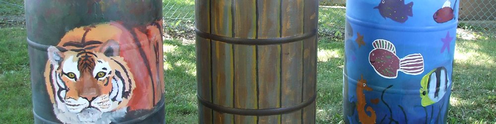 How to Paint a Rain Barrel